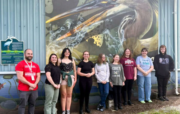 A Symbol of Unity: The Blue Heron Mural Unveiled in Renovo | Bucktail ...